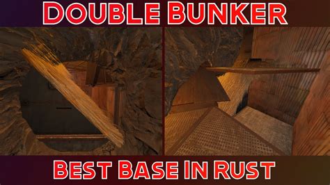 Rust Cave Base Tutorial 2021 Double Bunker Low Upkeep YouTube