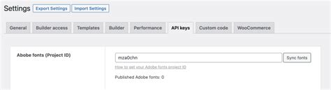 Integration Adobe Fonts Bricks Academy