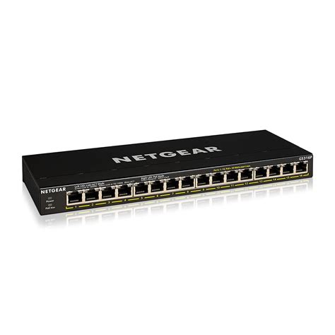 Buy Netgear 16 Port Gigabit Ethernet Unmanaged Poe Switch Gs316p With 16 X Poe 115w