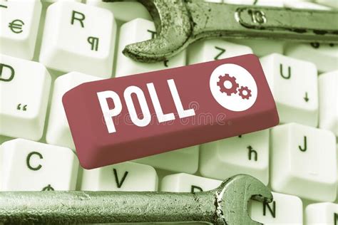 Conceptual Display Poll Business Showcase Record Of The Number Of Votes Cast In An Election