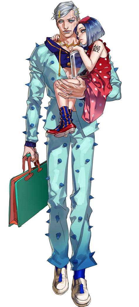 Tsurugi And His Dad Jobin The Higashikatas Fanart By 羅雨時 On Pixiv Jojolion Jojos