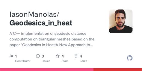 Github Iasonmanolasgeodesicsinheat A C Implementation Of