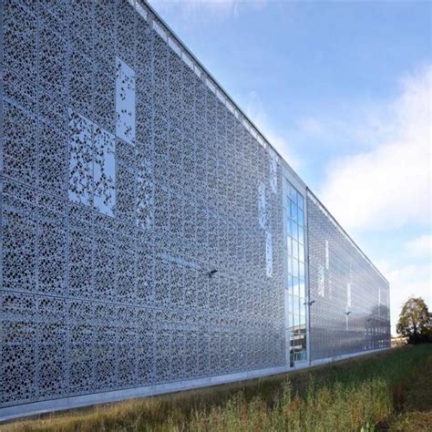 Exterior Perforated Facade Cladding Panels Iso9001 Sound Absorption