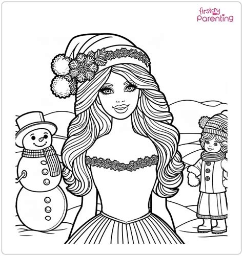 Gambar Barbie Coloring Pages