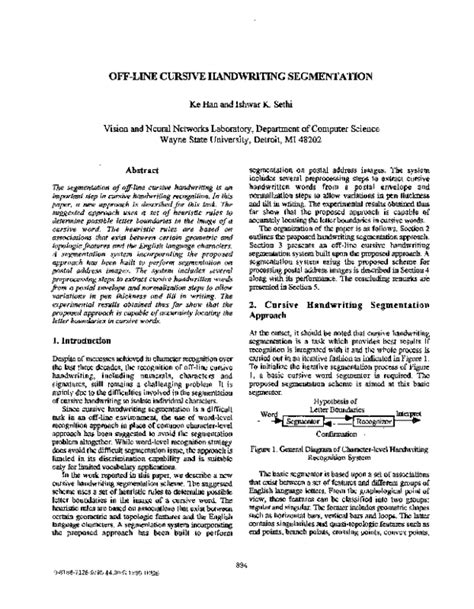 pdf off line cursive handwriting segmentation