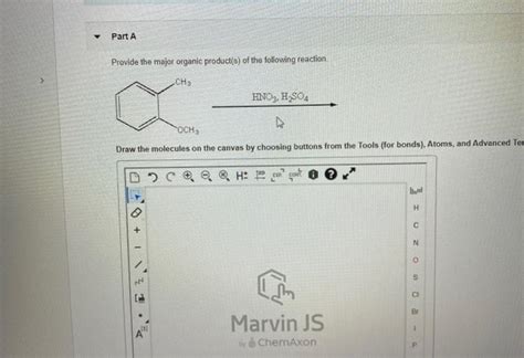 Solved Part A Provide the major organic product(s) of the | Chegg.com