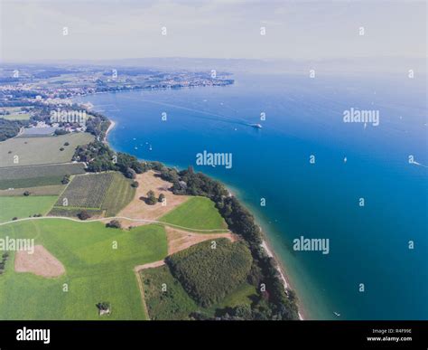 Aerial View Of Bodensee A Lake In Germany Austria And Switzerland