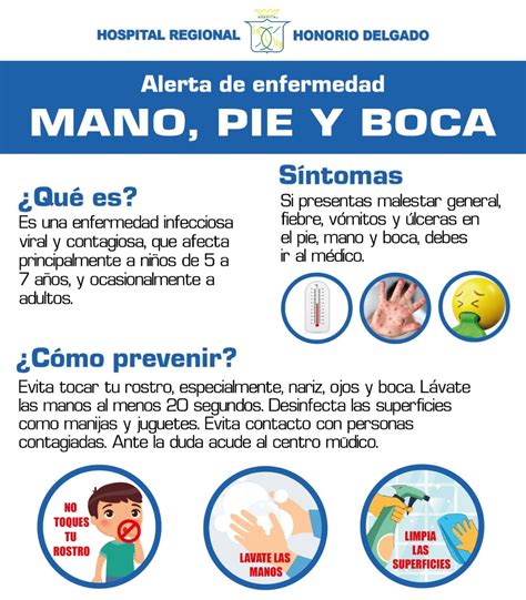 Hospital Regional Honorio Delgado 🦠alerta Enfermedad Mano Pie Boca Es Una Enfermedad Que Se