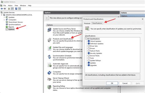 Selecting WSUS Update Classifications For Windows Sysops