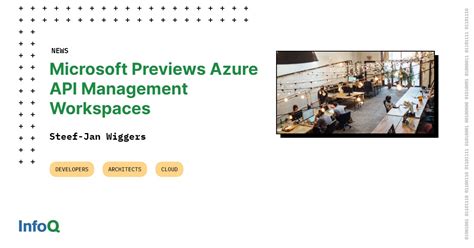 Microsoft Previews Azure Api Management Workspaces Infoq
