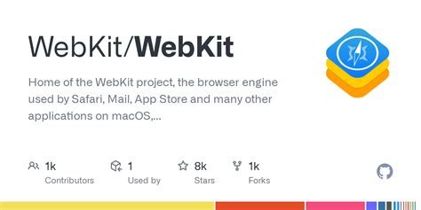Github Webkitwebkit Home Of The Webkit Project The Browser Engine Used By Safari Mail App
