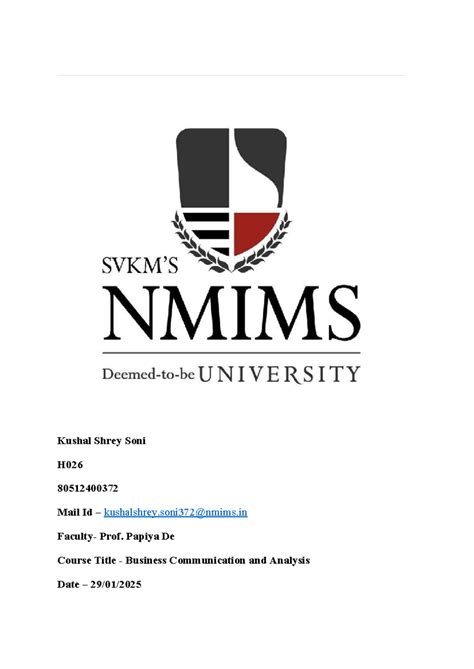 Bca H026 Decision Report On Side Door Access Inc Operations Studocu