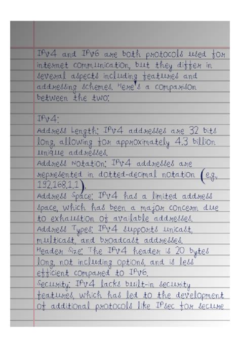 Assignment Solution Ipv4 And Ipv6 Are Both Protocols Used For