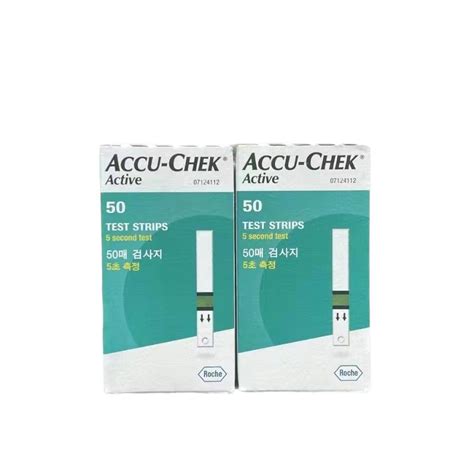 Accu Chek Accuchek Active Test Strip แผ่นตรวจน้ำตาล 50 100 แผ่น Exp