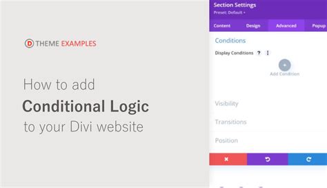 how to use the divi conditional logic options 2024 guide