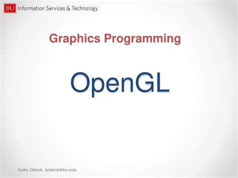 Ppt Opengl Powerpoint Presentation Free Download Id1592424