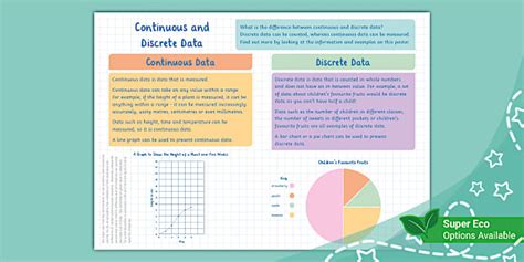 Statistics Continuous And Discrete Data