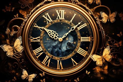 The Passage Of Time A Captivating Image Of A Grand Clock With A