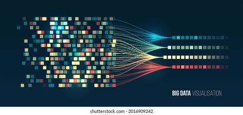 Abstract Stream Information Ball Array Binary Stock Vector Royalty