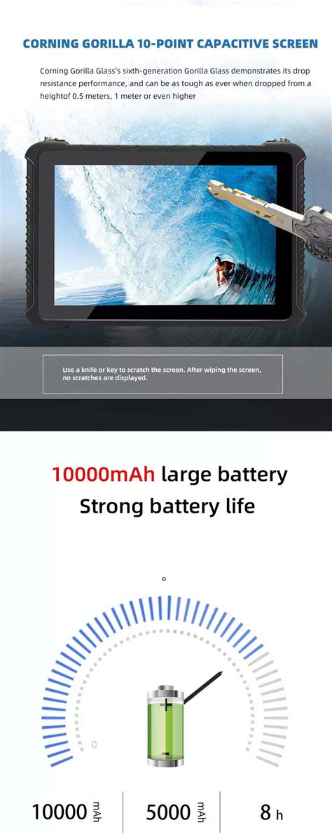 Waterproof G Android IP Rugged Tablet PC Industrial Rugged Tablet