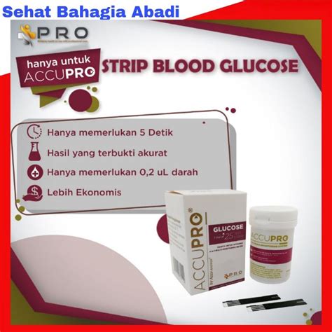 Jual Glucose Accupro Strip Gula Accuprostrip Glucose Accuprogula