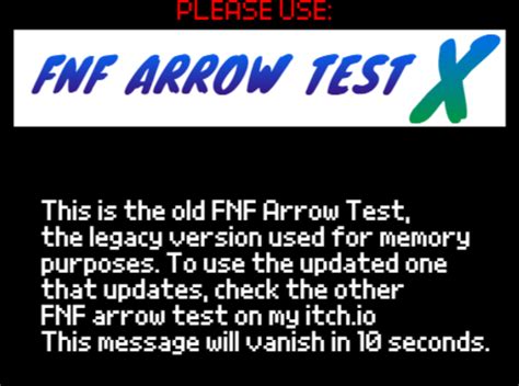 FNF ARROW TEST LEGACY VERSION By Corgi