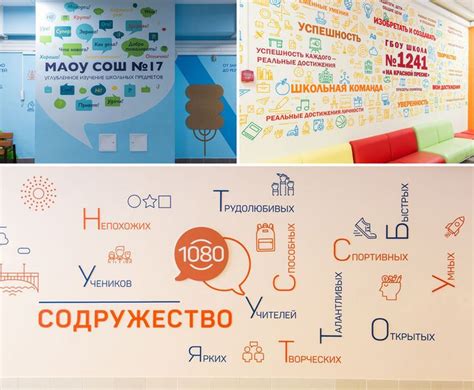 10 возможностей оформления стен в школе Школа Начальная школа Школьная жизнь