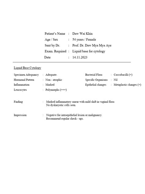Aung Lab Pdf Cytopathology Histology