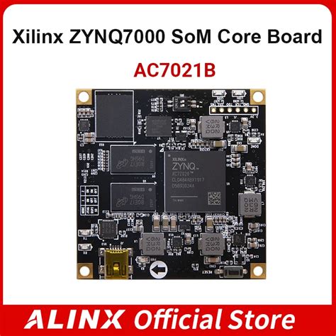 alinx ac7021b xilinx zynq 7000 arm fpga core board som xc7z020 8g emmc