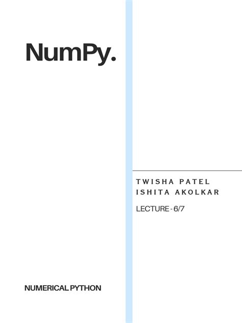 numpy pdf