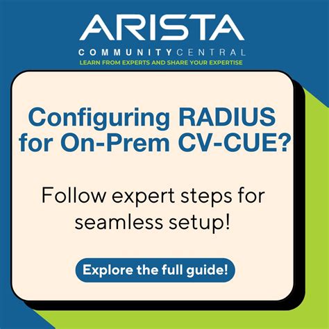 Looking For A Guide To Set Up Radius Authentication On Your On Prem Cv Cue With Freeradius This