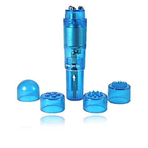 Pocket Rockets With Spot Interchangeable Tips Waterproof Mini Massager AV Vibrator With