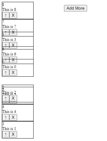 Javascript How To Correctly Animate Elements Moving Up Down In A Set Of Stacked Elements