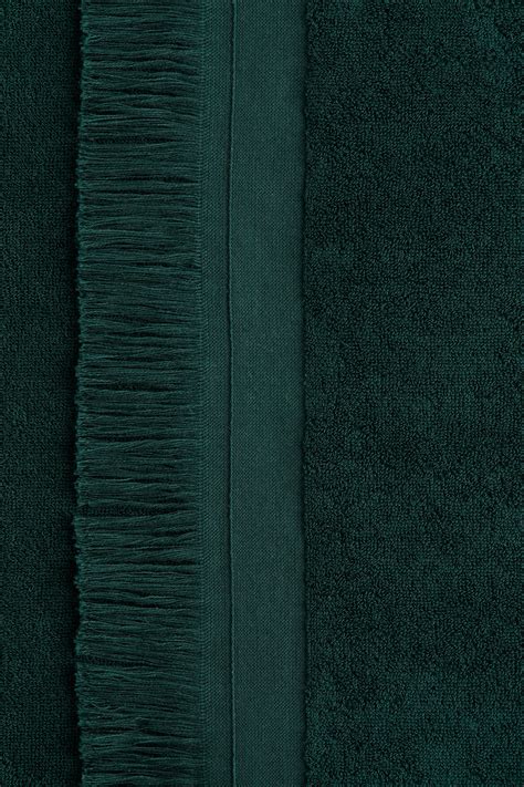 프린지 비치 타월 다크 그린 Home All Handm Kr