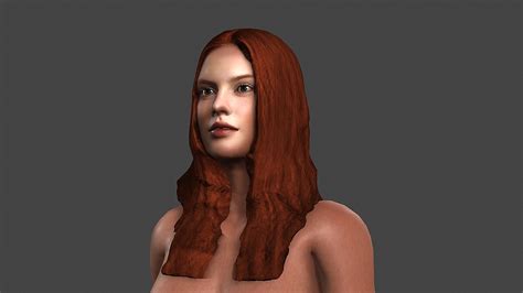 Beautiful Naked Woman Rigged D Model Superhive Formerly Blender Market