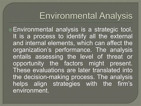 External Environmental Analysis Pptx Environmental Services