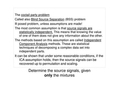 Ppt Independent Component Analysis And Blind Source Separation Powerpoint Presentation Id3866118