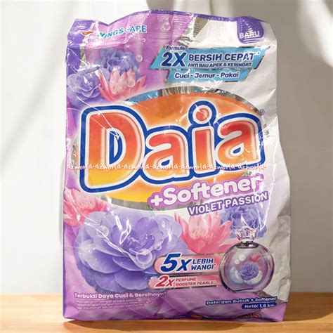 Jual Daia 1 5kg Softener Violet Detergent Laundry Soap Powder Daia