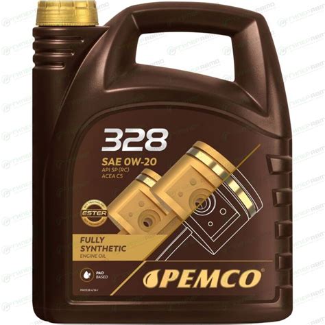 Масло моторное Pemco 328 0w20, синтетическое, API SP RC, ACEA C5, для ...