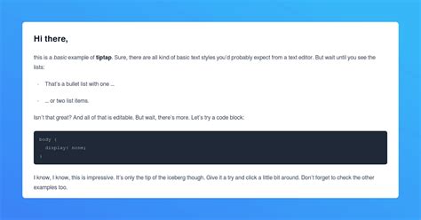 Simple Example Codesandbox