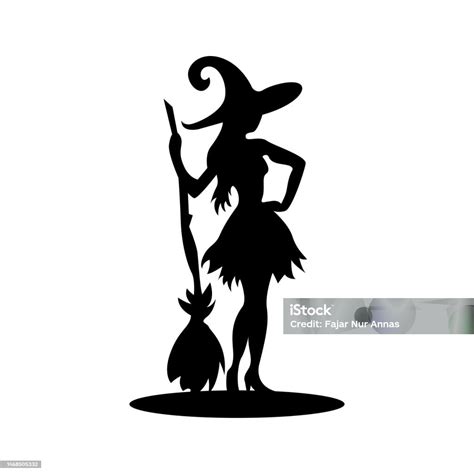 Witch Silhouette Vector Stock Illustration Download Image Now Witch