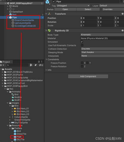 Unity 游戏实例开发集合 之 Flappybird 像素鸟 休闲小游戏快速实现flappy Bird Unity Csdn博客