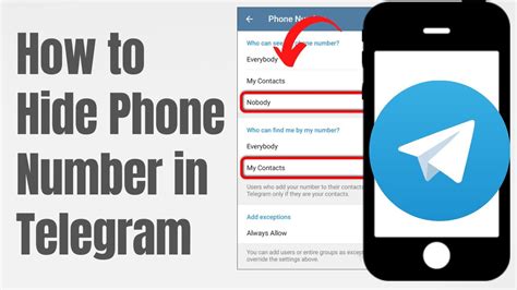How to Hide your Phone Number in Telegram on Android? - YouTube