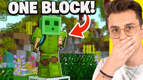 Tour Della One Block Minecraft Ita Youtube