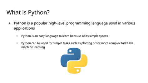 Presentation Of Python Programming Language Ppt