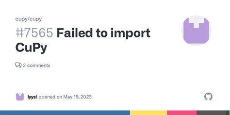 Failed To Import Cupy · Issue 7565 · Cupy Cupy · Github