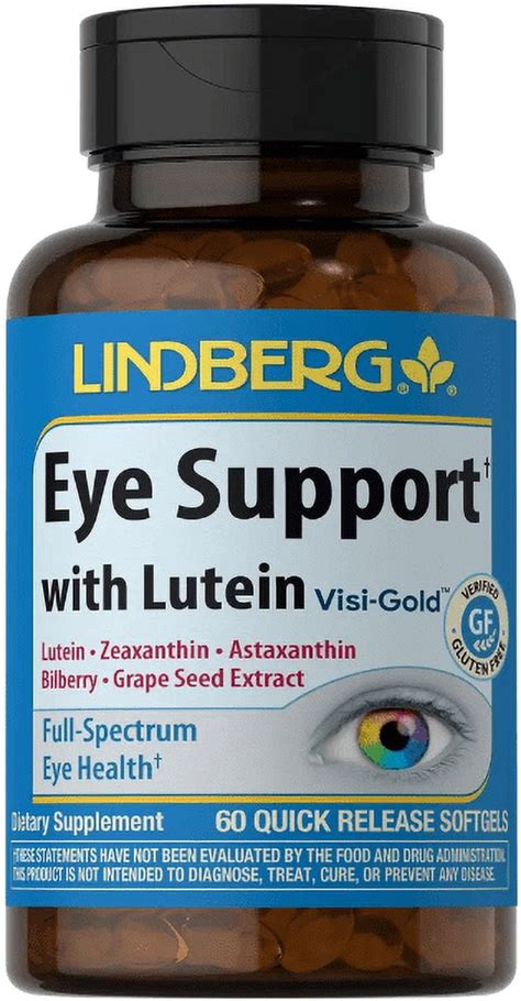 Lutein And Zeaxanthin Supplements 60 Softgels Eye Vitamins With