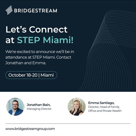 George Bashforth On Linkedin Stepmiami Stepmiamisummit2023 Bridgestream