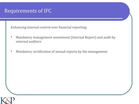 Internal Financial Controls Ifc Internal Control Over Financial Reporting Icfr Ppt