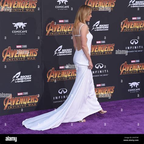 Brie Larson Attending The World Premiere Of Avengers Infinity War